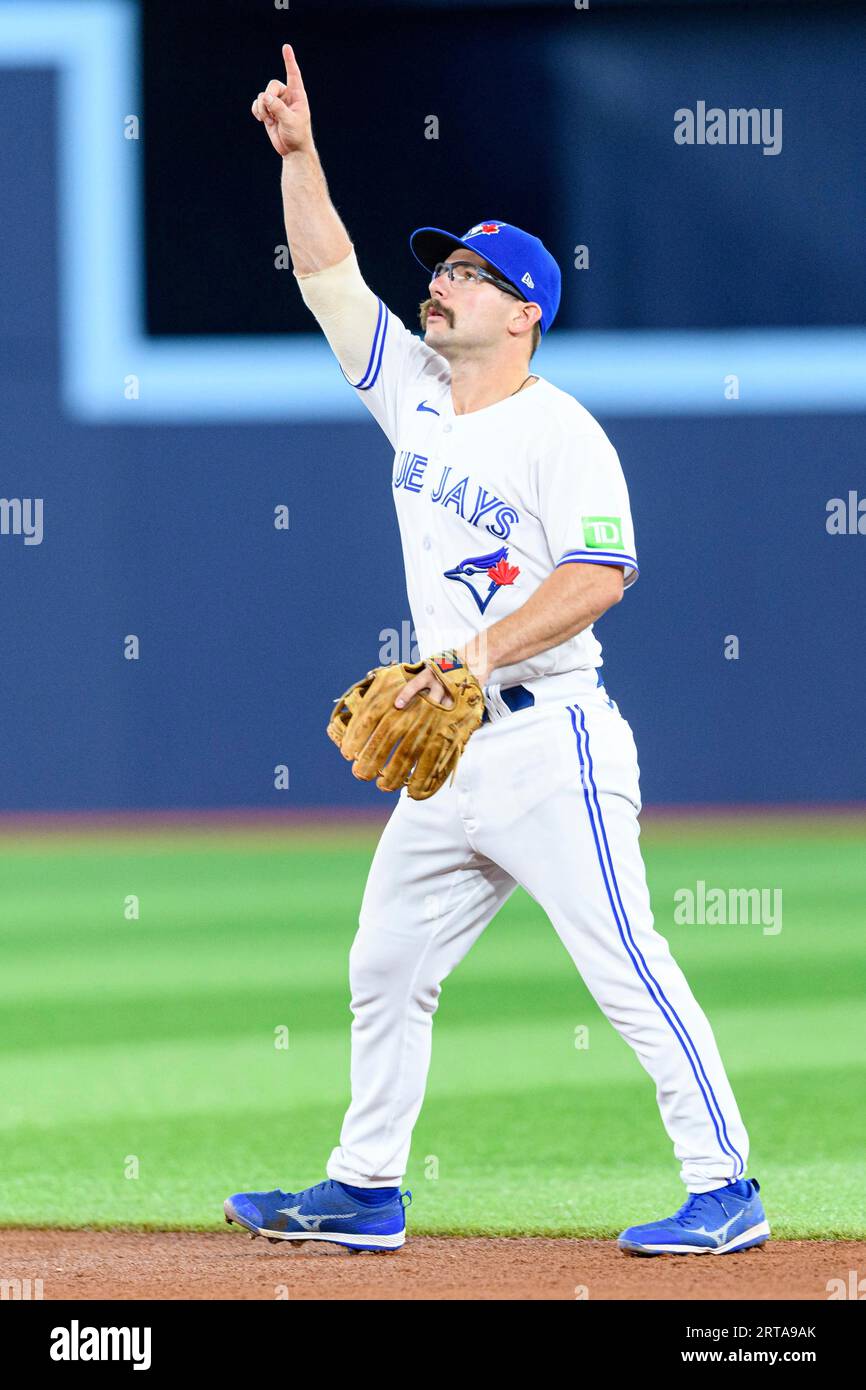 TORONTO, ON - SEPTEMBER 11: Toronto Blue Jays Infield Davis Schneider ...