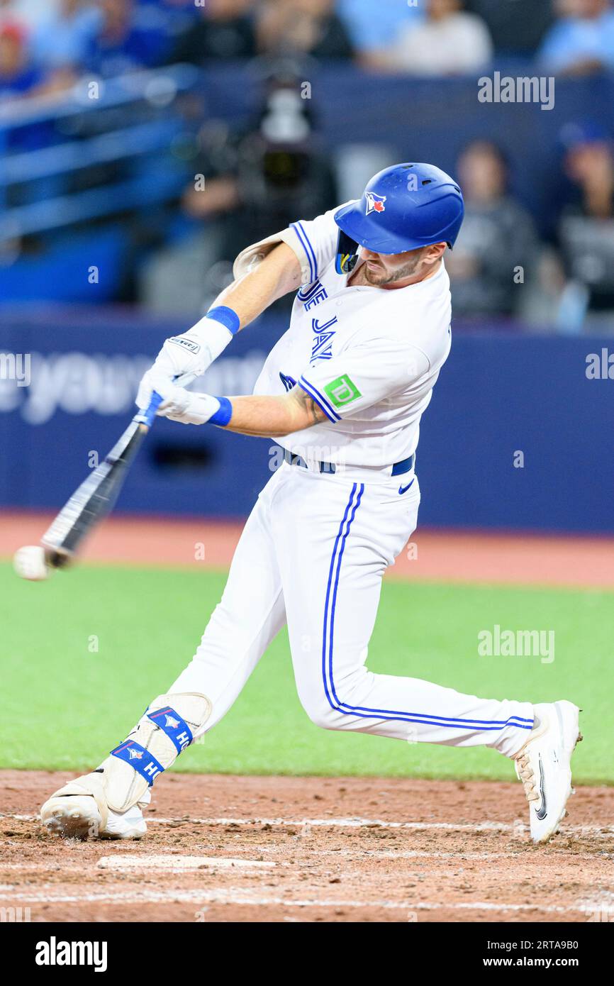 TORONTO, ON - SEPTEMBER 11: Toronto Blue Jays First base Spencer ...
