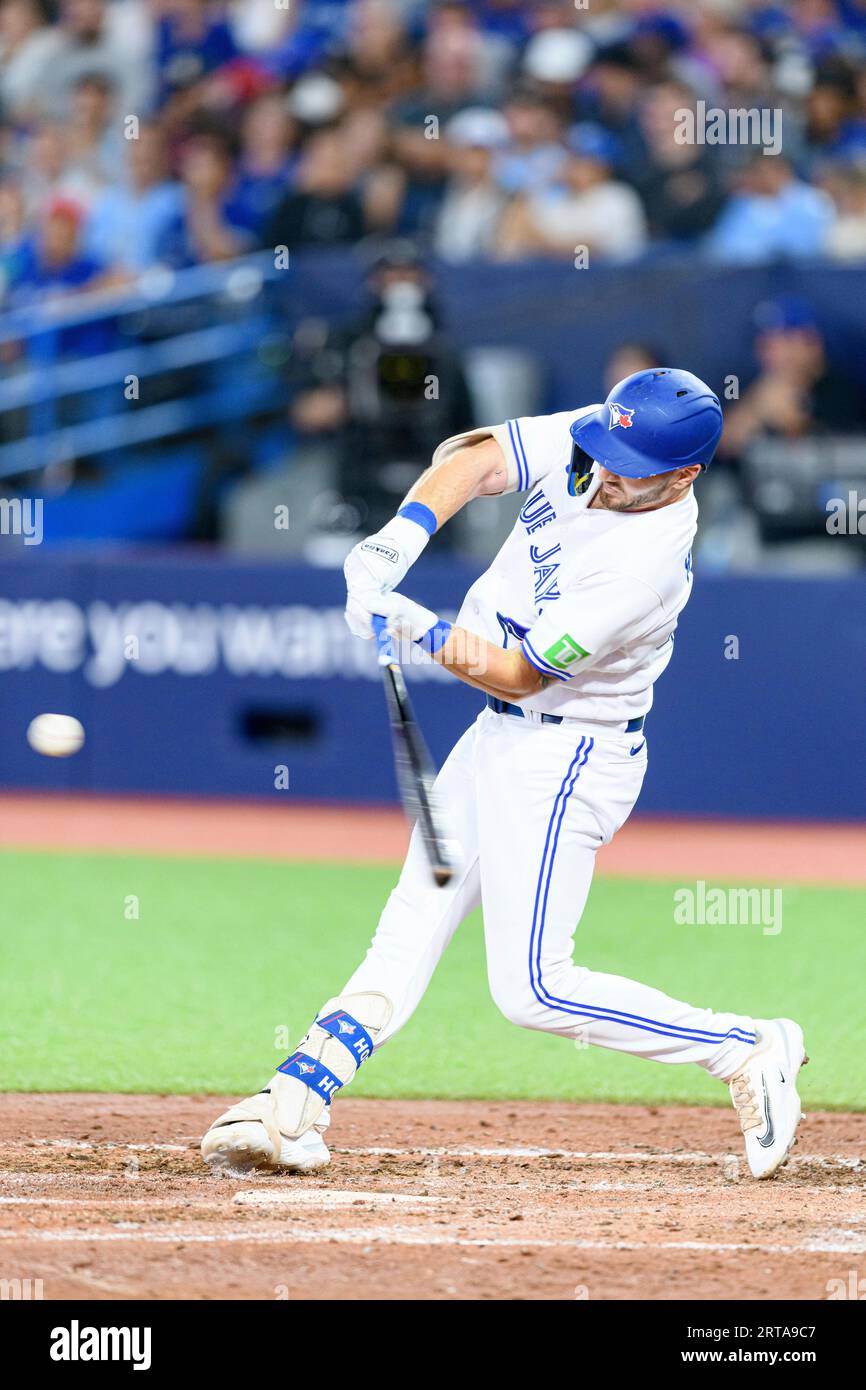 TORONTO, ON - SEPTEMBER 11: Toronto Blue Jays First base Spencer ...