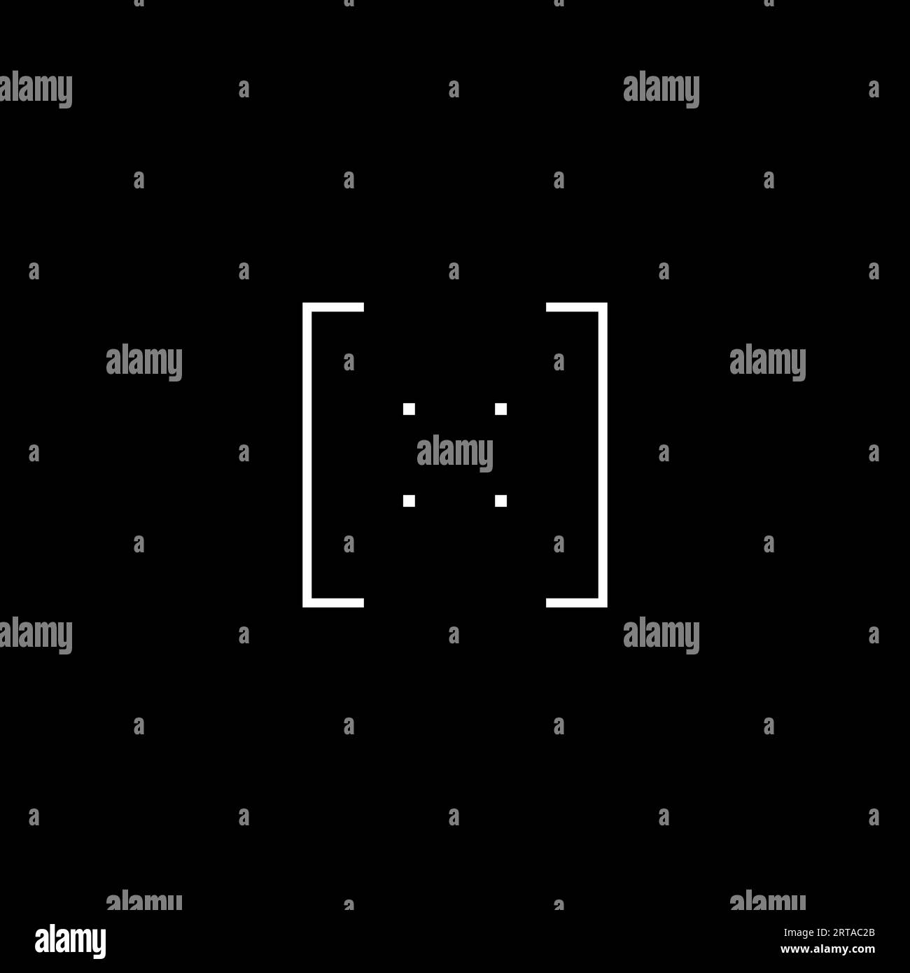 Futuristic GUI rectangular target, aim, sight, HUD reticle Stock Vector ...