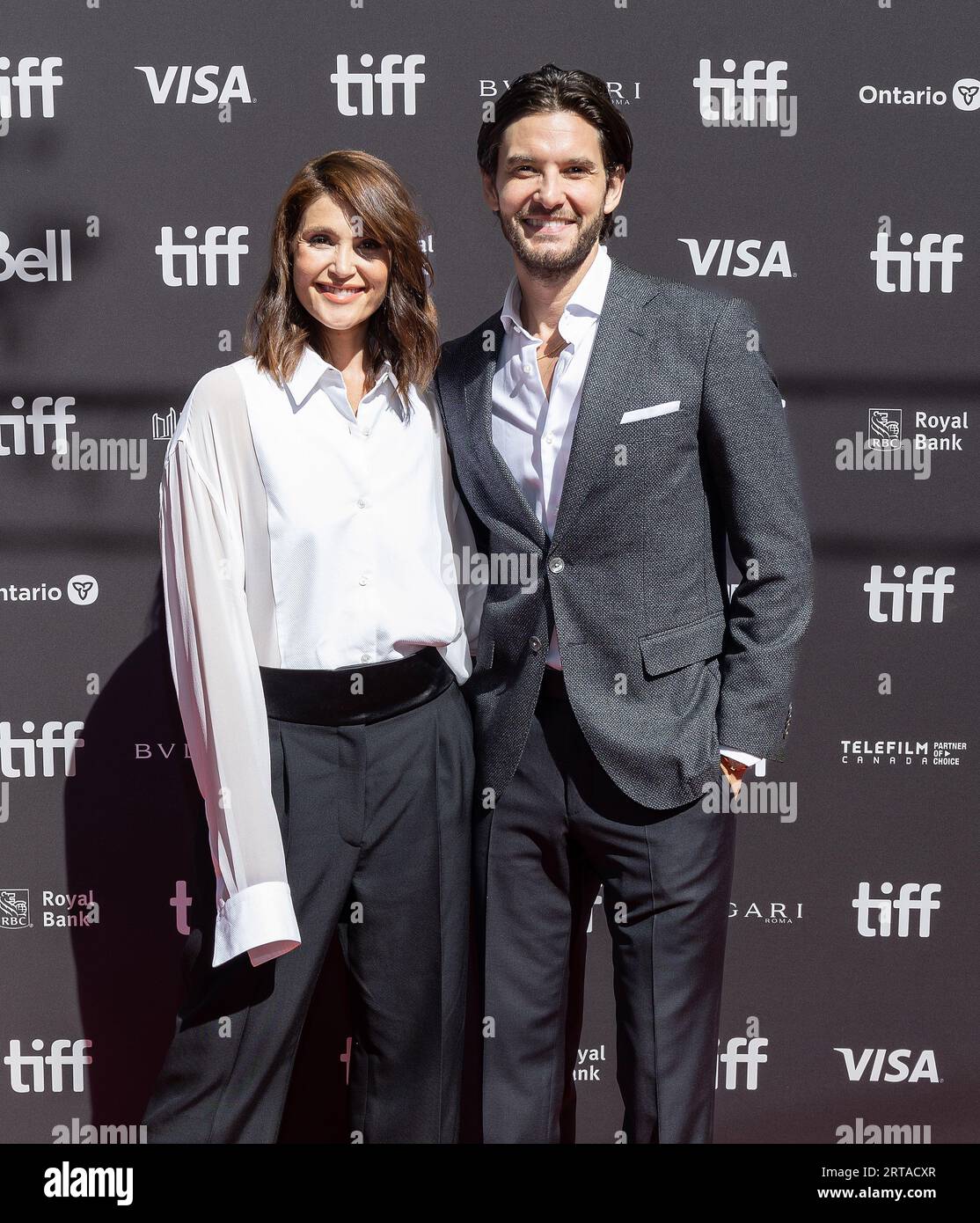 Toronto, Canada. 11th Sep, 2023. Gemma Arterton and Ben Barnes attend "The Critic" premiere ...