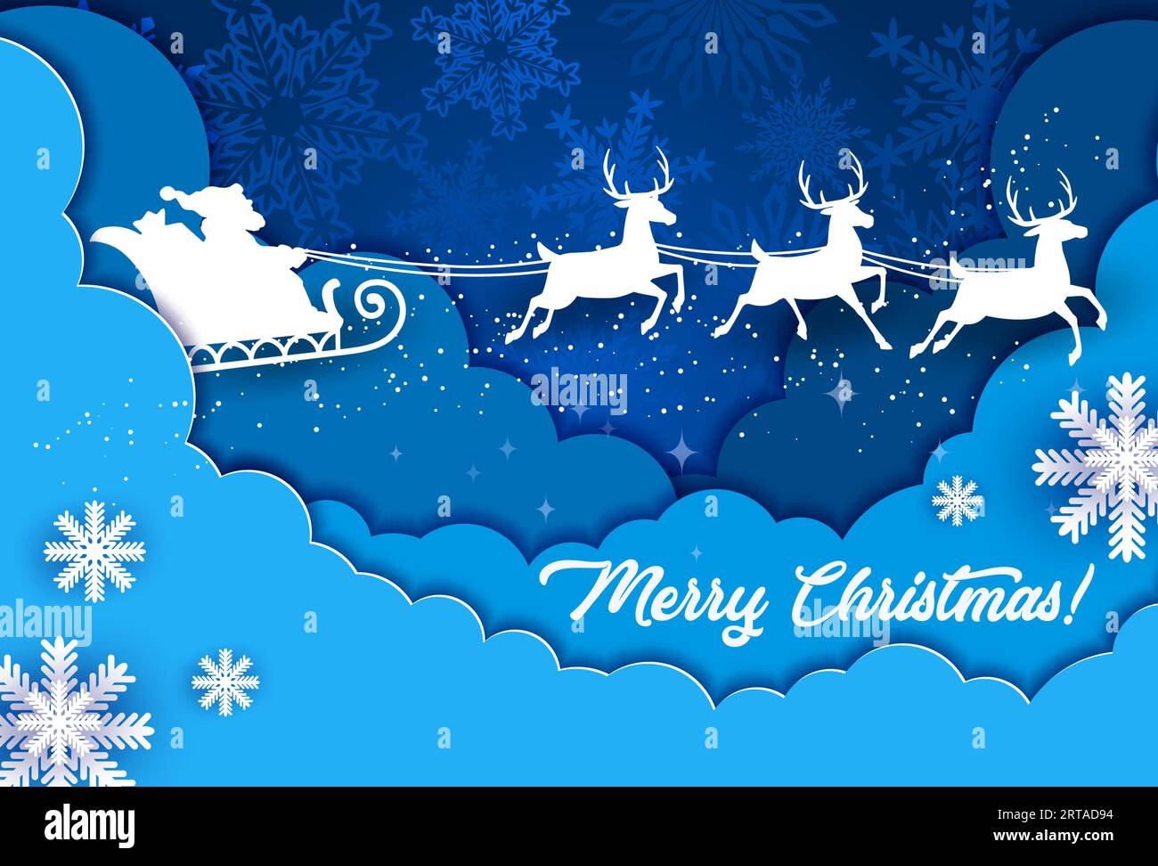 Santas Sleigh Silhouette