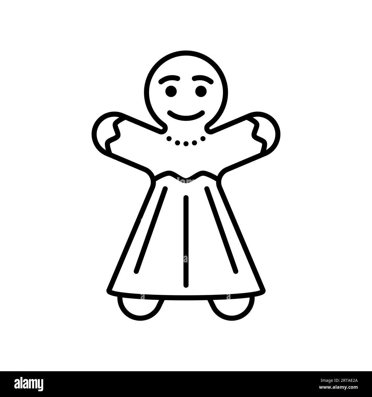 Gingerbread Woman Outline