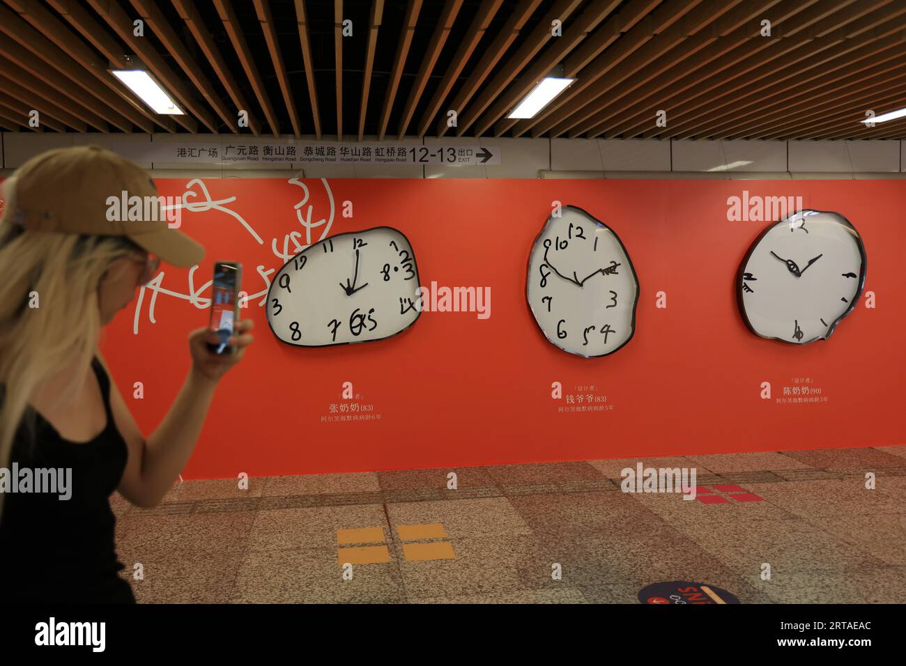 The clock drawing tests conducted by elderly people with Alzheimer's ...