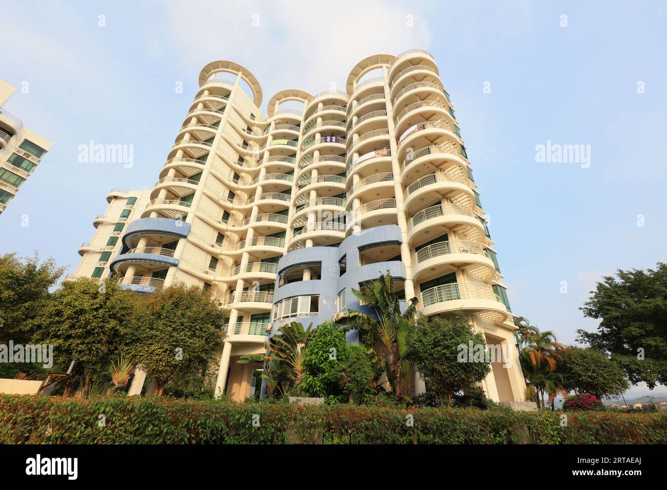 Architectural landscape of Sanya City, Hainan Province, China Stock ...