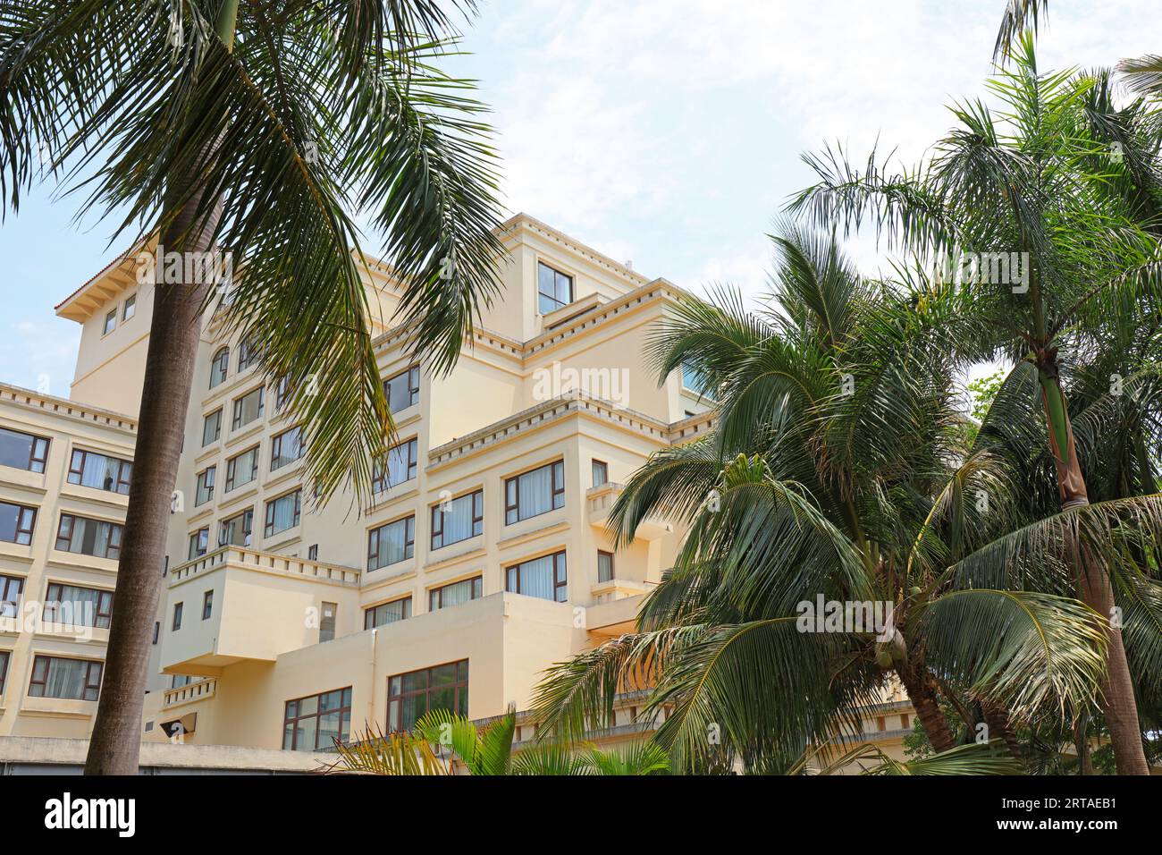 Architectural landscape of Sanya City, Hainan Province, China Stock ...