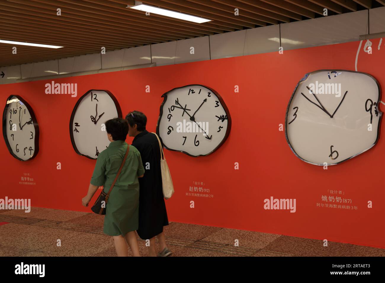 The clock drawing tests conducted by elderly people with Alzheimer's ...