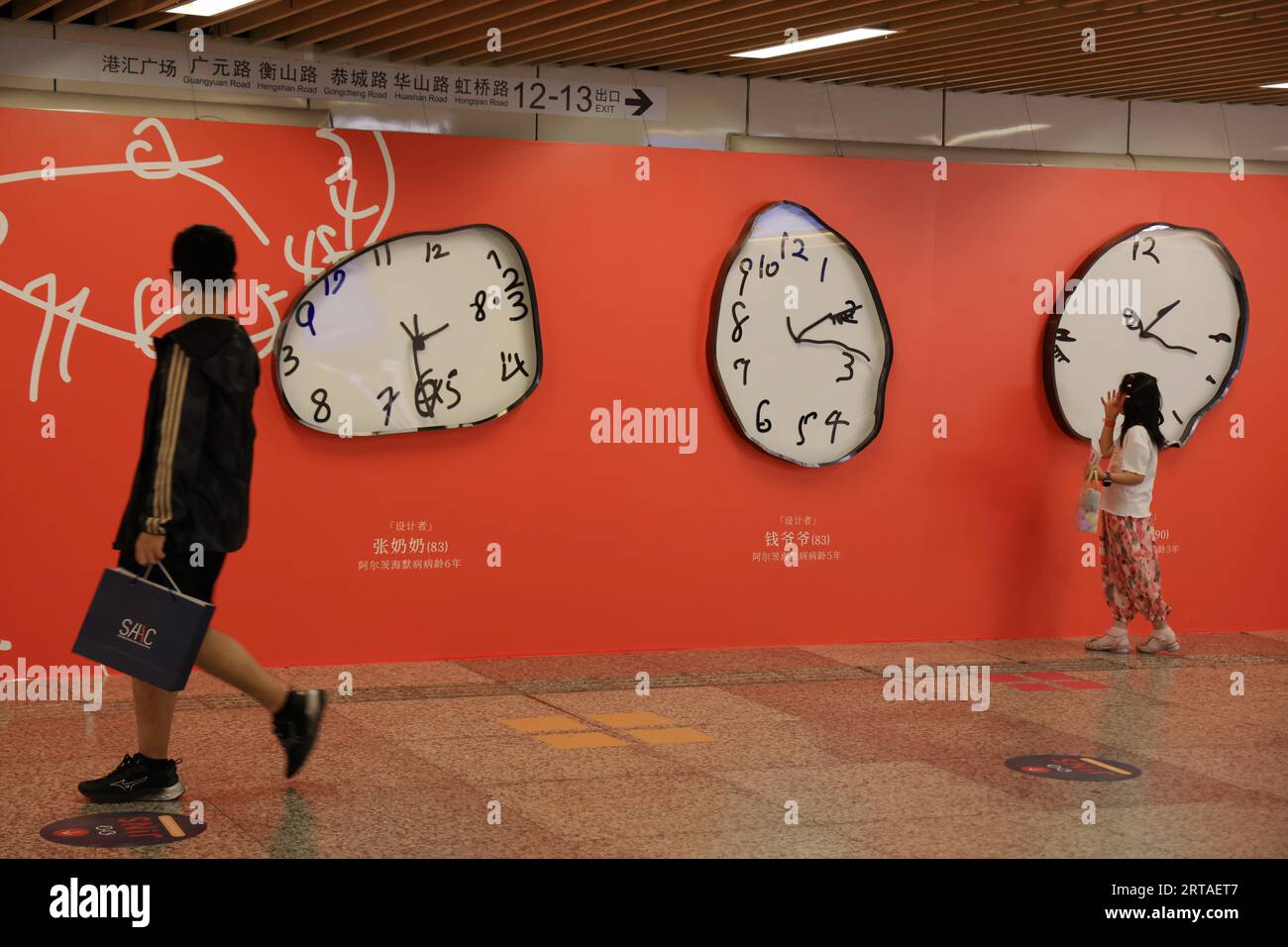 The clock drawing tests conducted by elderly people with Alzheimer's ...