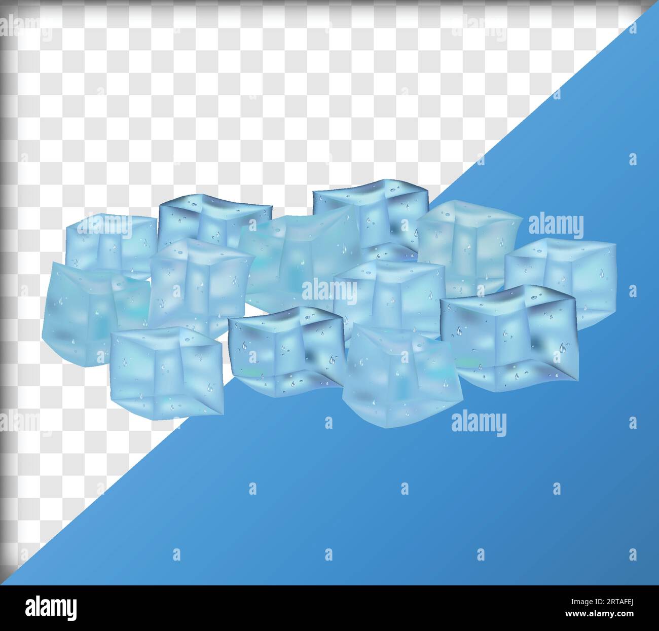 Set of vector illustrations of melting realistic style ice cubes Stock Vector Image & Art - Alamy
