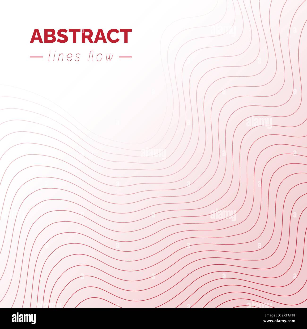 Abstract flow red wavy lines background, modern moving lines design ...