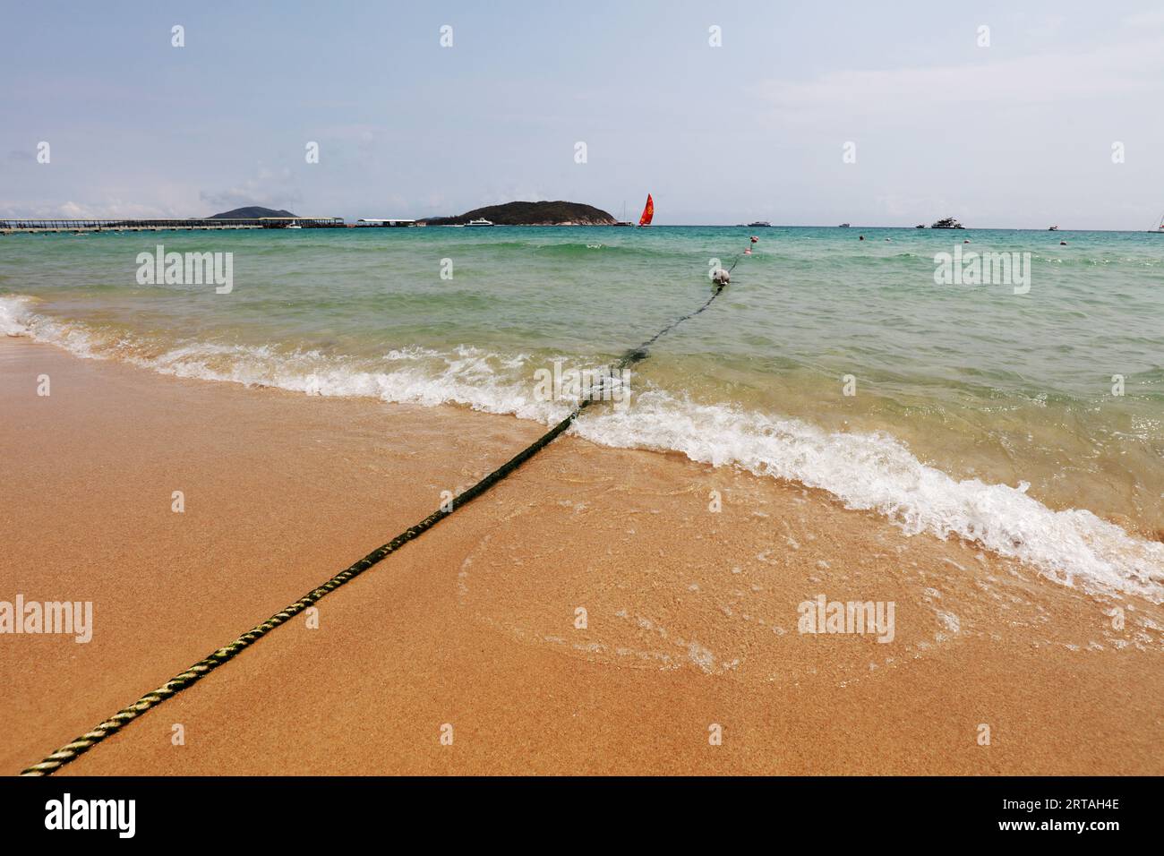 Natural scenery of Yalong Bay in Sanya Stock Photo - Alamy