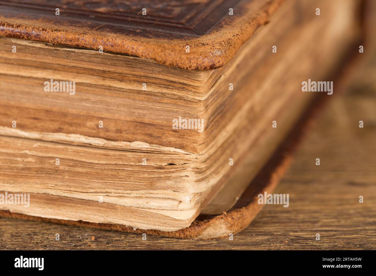 Detail of pages of an old book - close up shot Stock Photo - Alamy