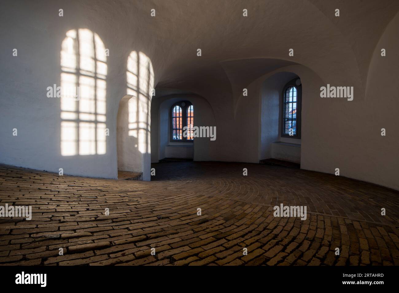 Round Tower, Rundetaarn, landmark in Copenhagen, Denmark Stock Photo ...