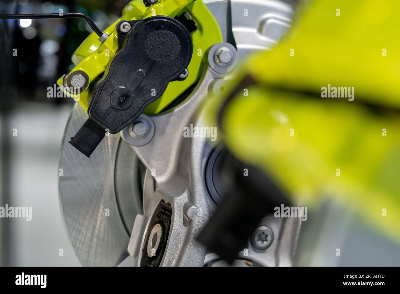 Wheel Disc Brake Car with Anti Lock Braking System. Car repair and ...