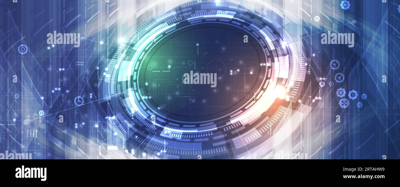 Technology abstract futuristic science background for internet business ...