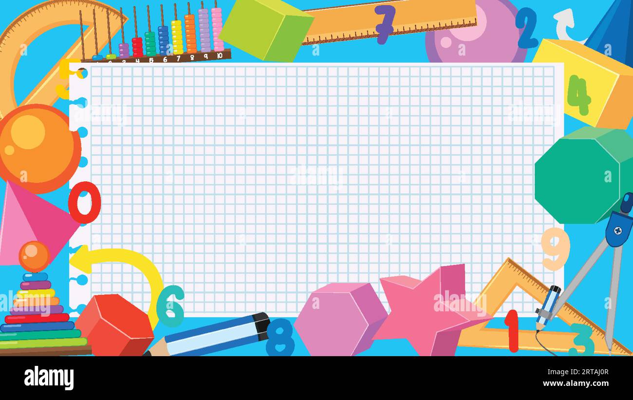 Mathematical Element Object with Checkered Background illustration ...