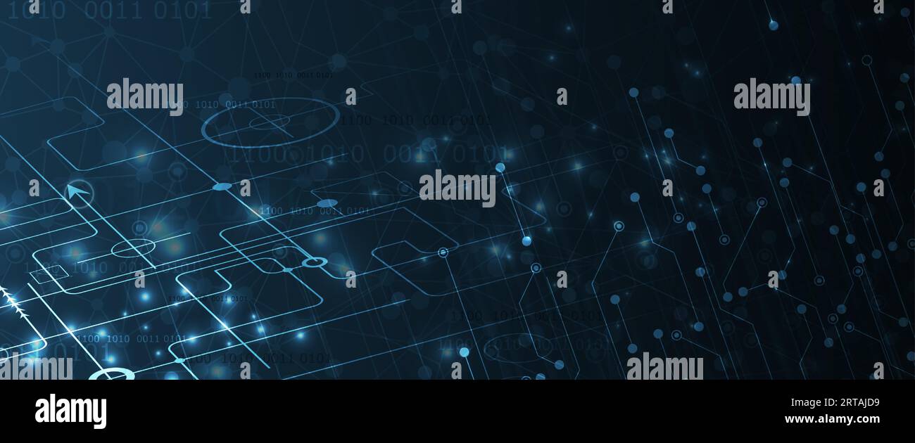 Technology abstract futuristic science background for internet business ...