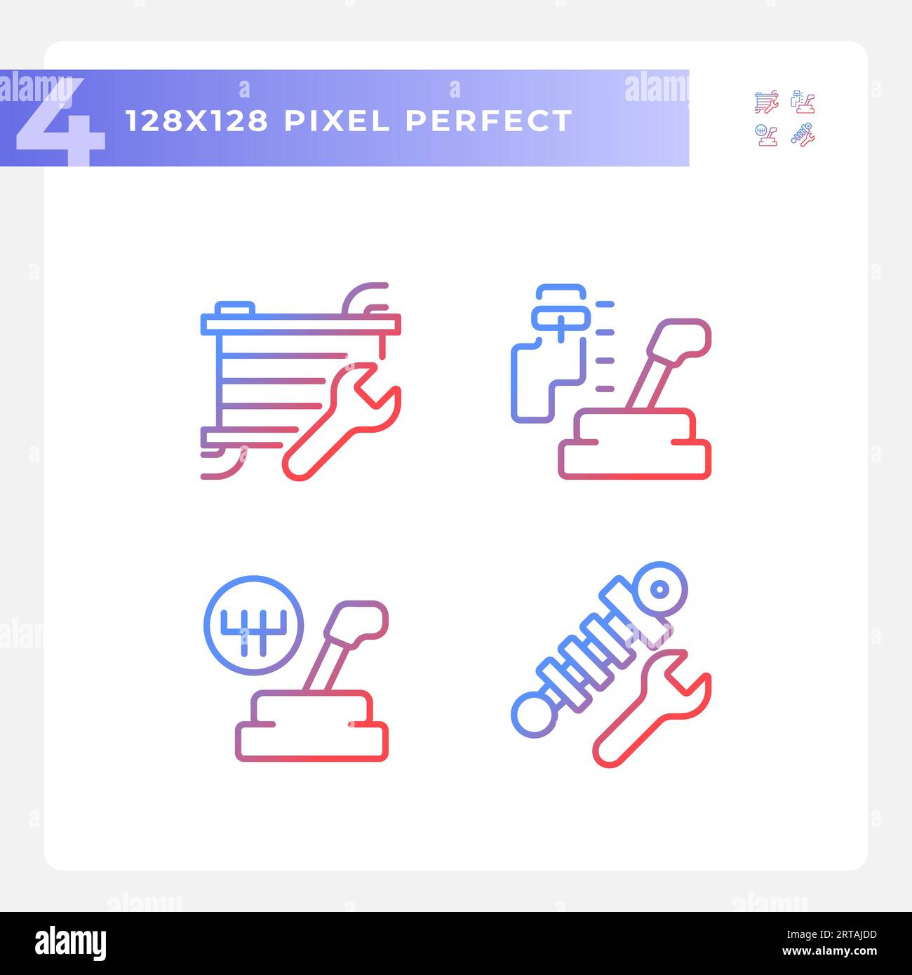 Red blue pixel check Stock Vector Images - Alamy