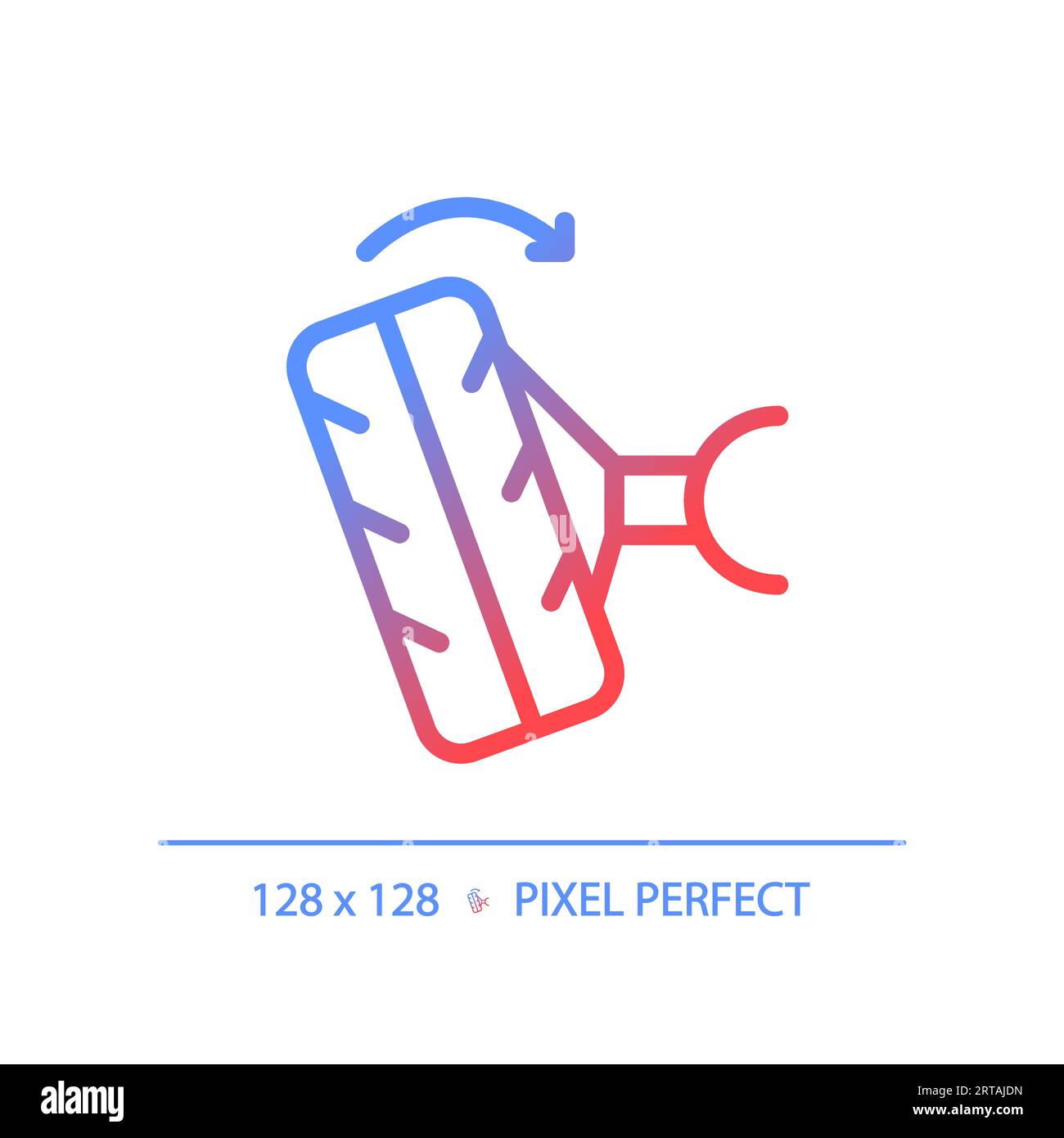 2D thin linear gradient car wheel alignment icon Stock Vector Image & Art - Alamy