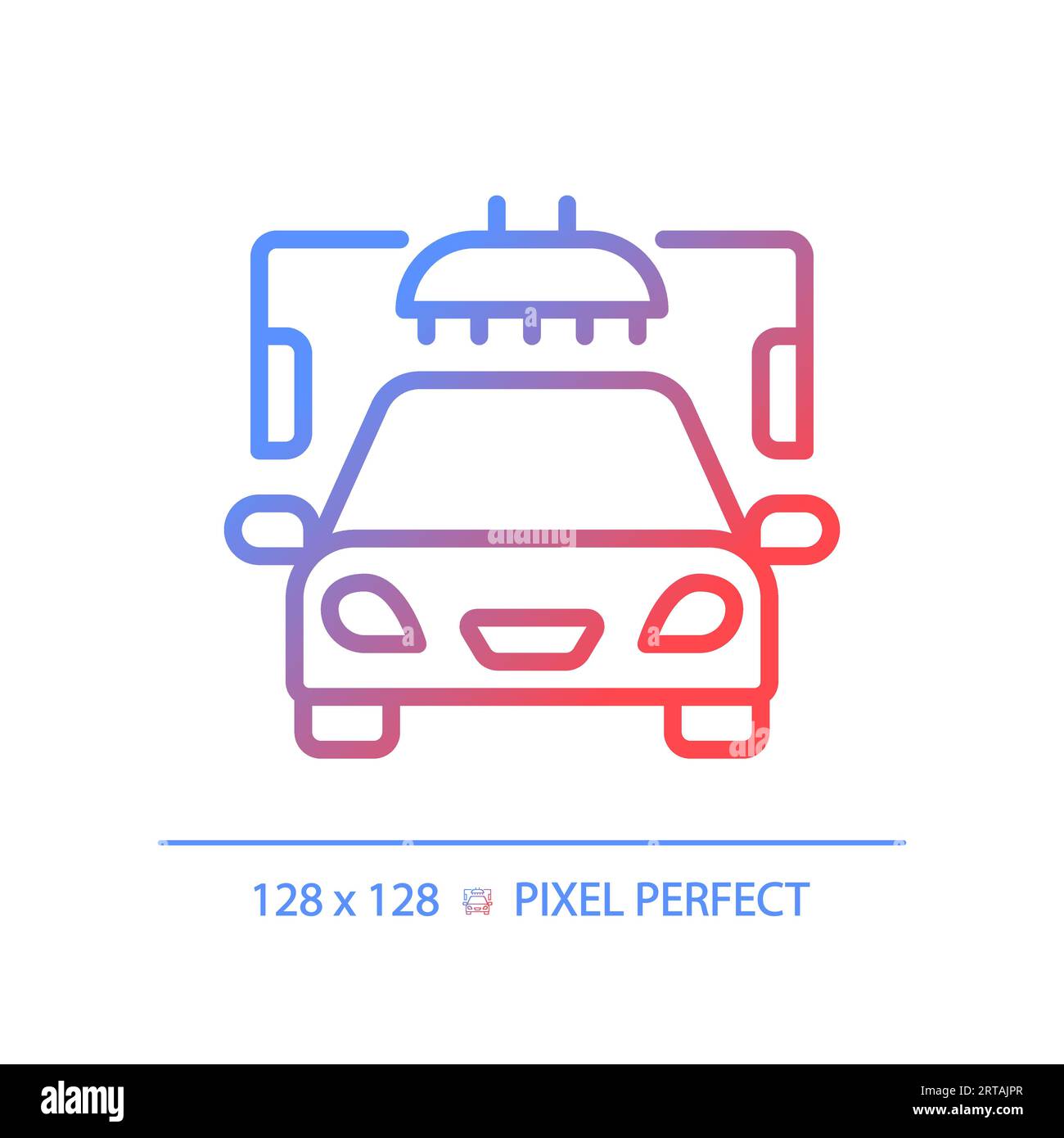 2D thin linear gradient car wash icon Stock Vector Image & Art - Alamy