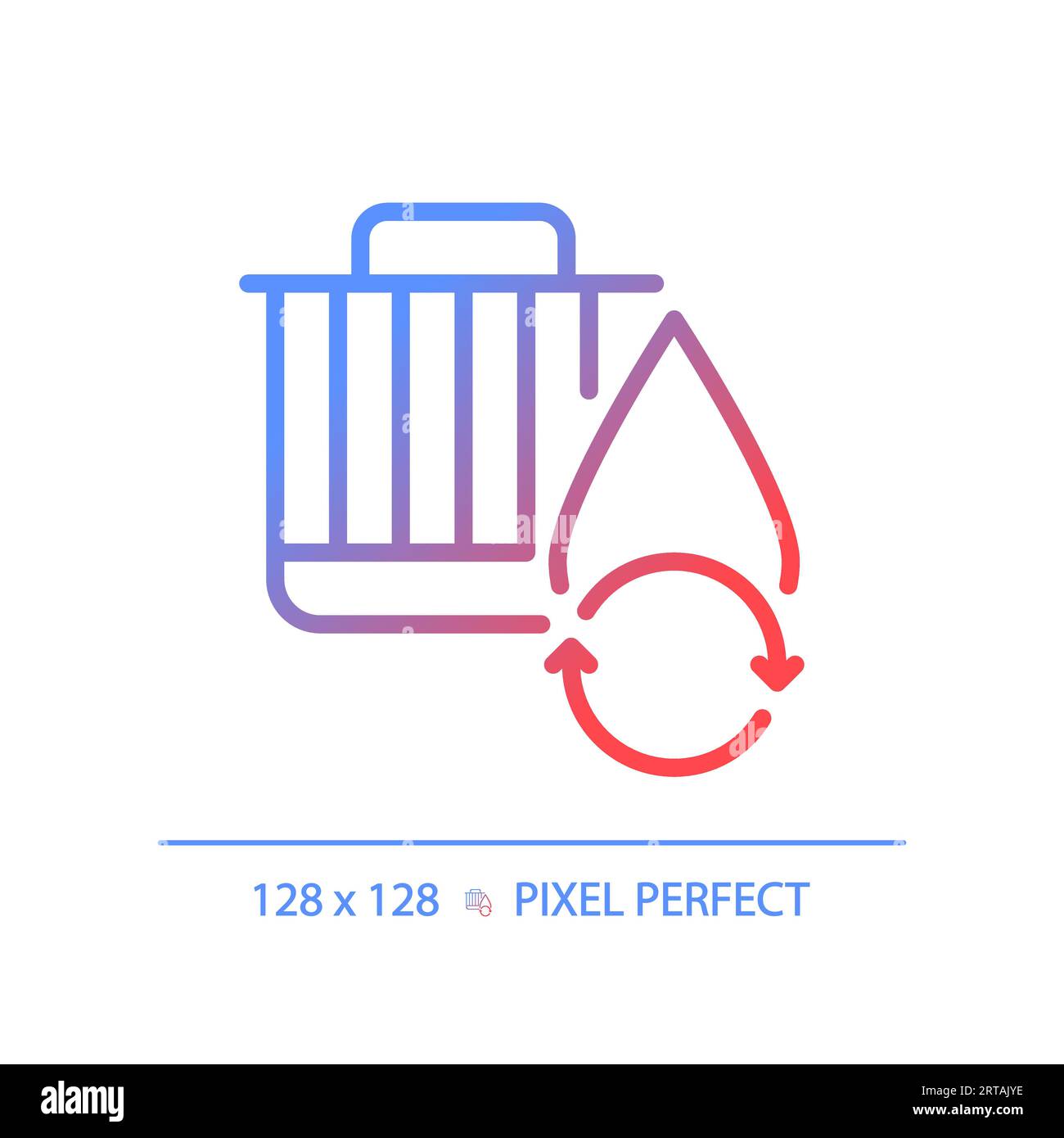 2d Thin Linear Gradient Car Oil Filter Icon Stock Vector Image And Art