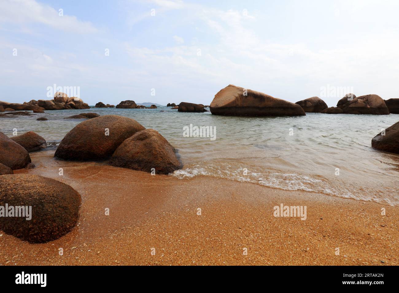 Natural scenery of Sanya beach, Hainan Province, China Stock Photo - Alamy