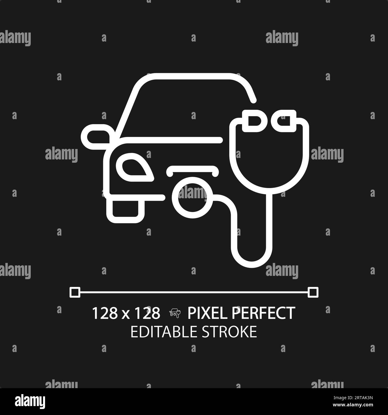 2D customizable thin line white car health icon Stock Vector Image ... 2D customizable thin line white car health icon Stock Vector Image ...