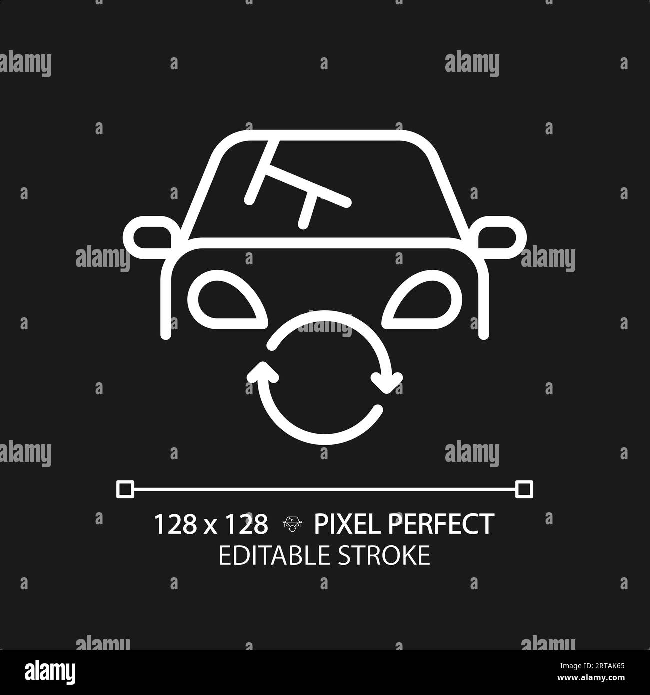 2D customizable thin line white car headlight icon Stock Vector Image ... 2D customizable thin line white car headlight icon Stock Vector Image ...