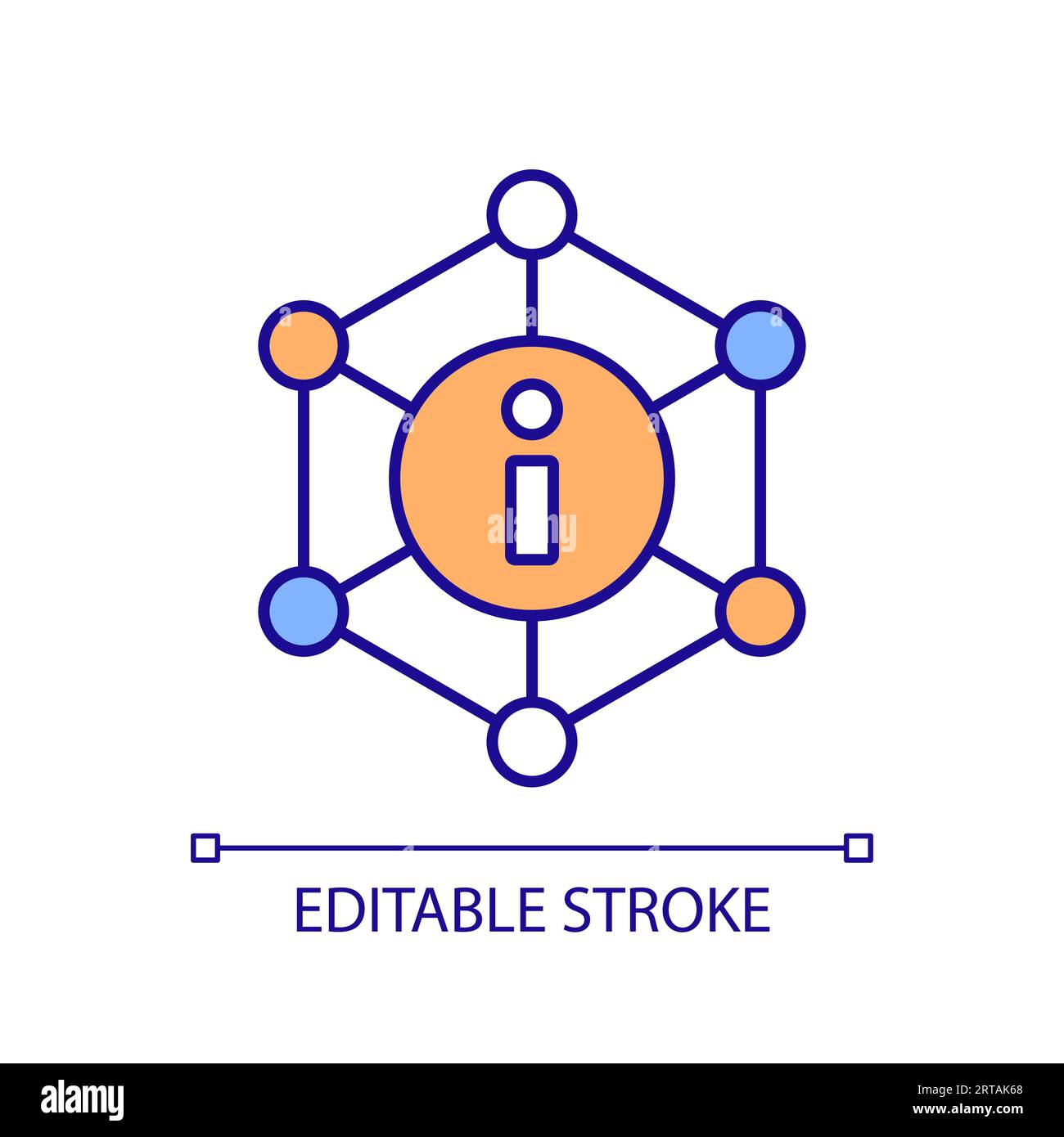 Thin linear colorful efficiency icon Stock Vector Image & Art - Alamy