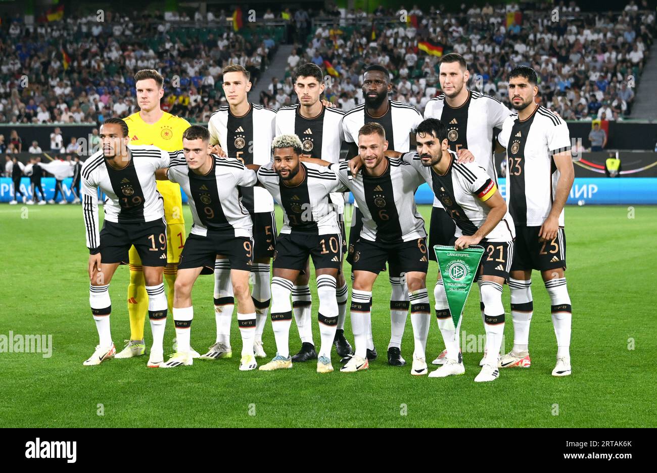International football match at the Volkswagen Arena Wolfsburg: Germany ...