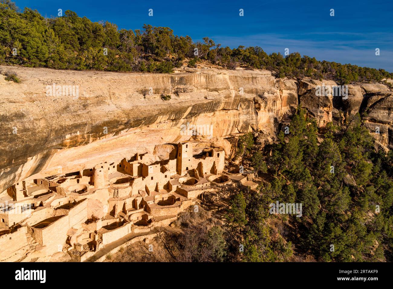Ancient cliff dwellings of the ancestral pueblos in the Mesa Verde ...