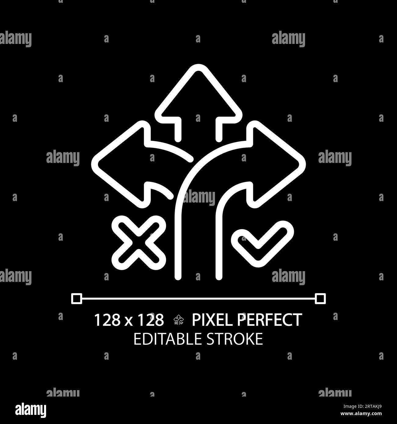 2D editable thin line white correct way icon Stock Vector Image & Art ... 2D editable thin line white correct way icon Stock Vector Image & Art ...