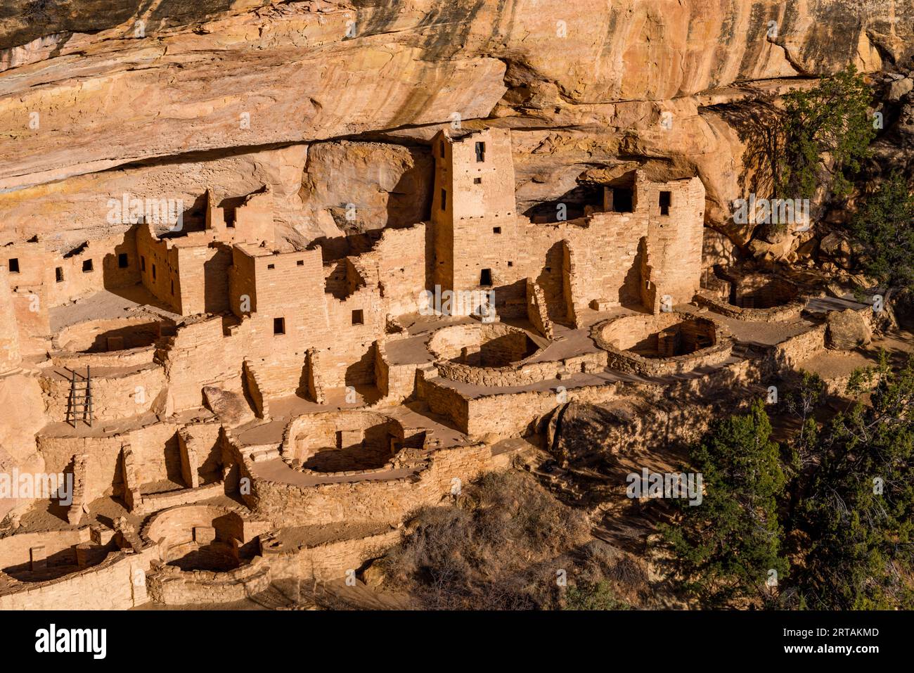 Ancient cliff dwellings of the ancestral pueblos in the Mesa Verde ...
