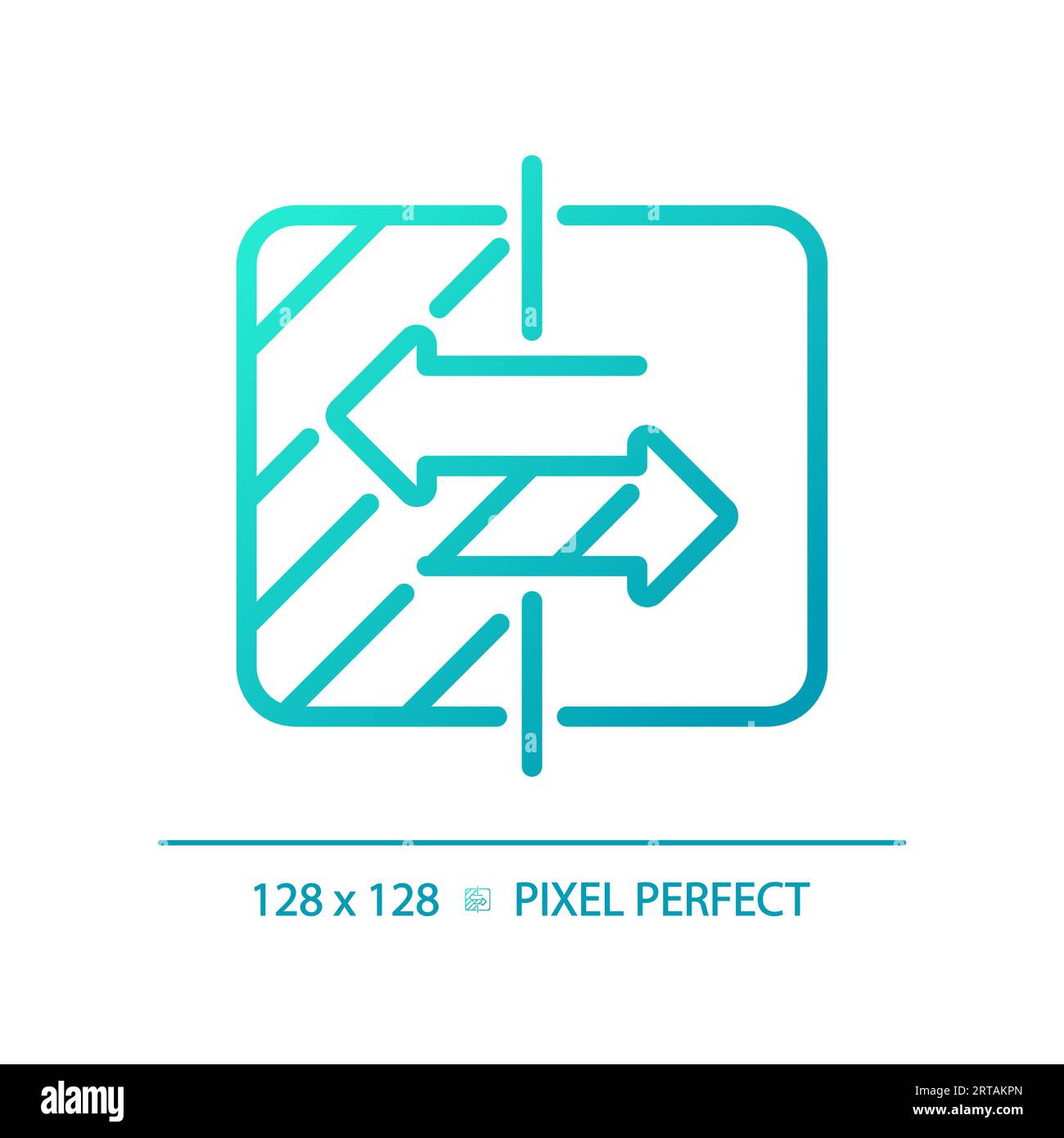 2D blue thin line gradient choice icon Stock Vector Image & Art - Alamy