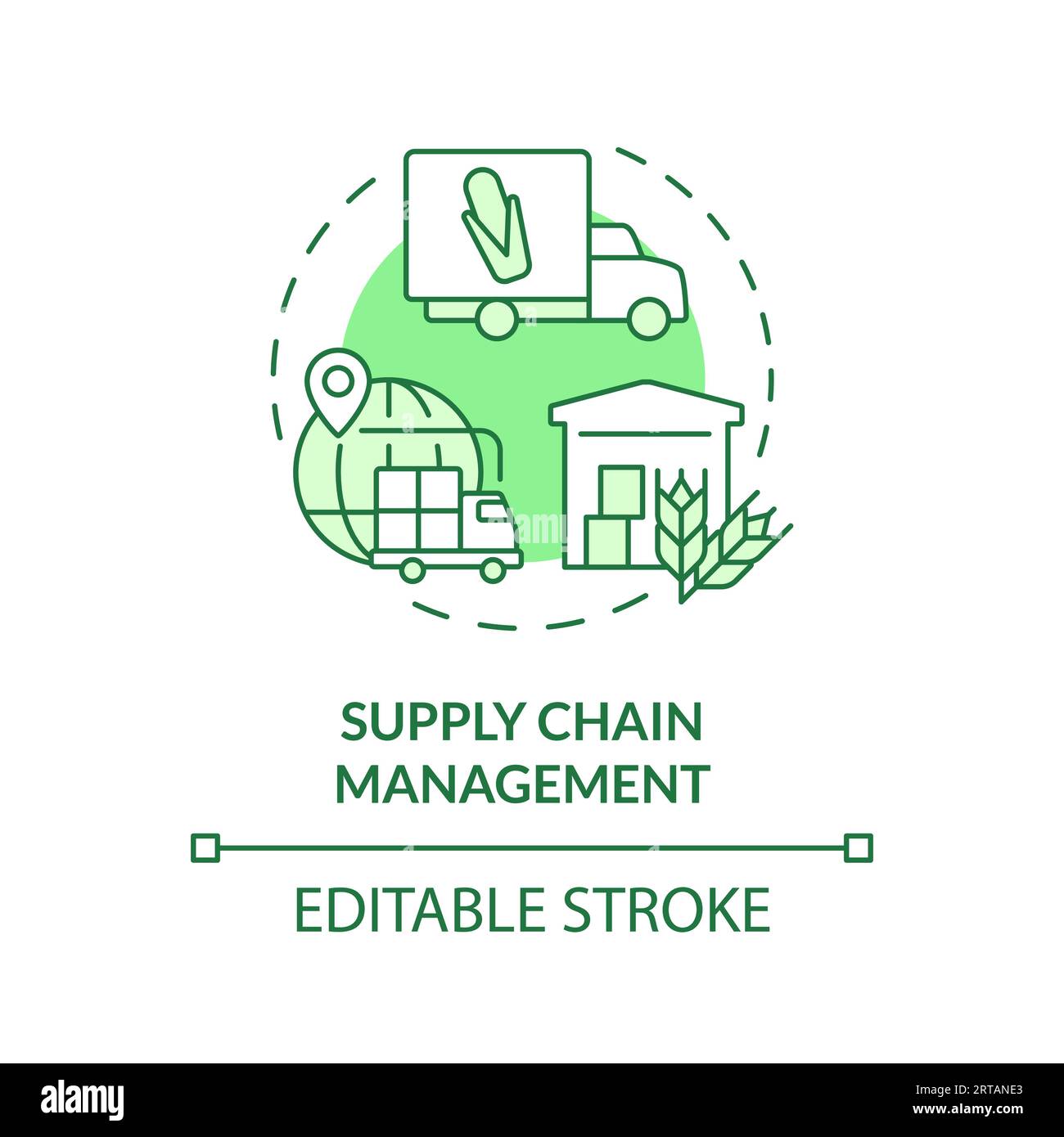 Transparent food supply chain Stock Vector Images - Alamy