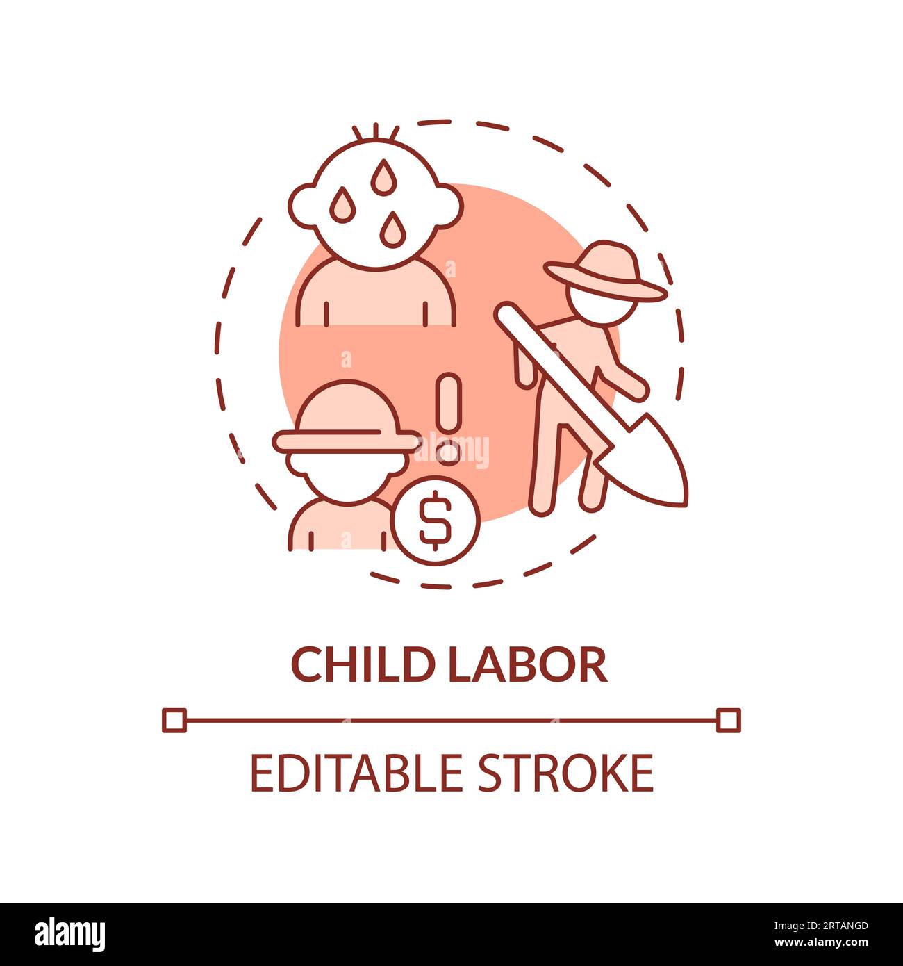 Child labor red concept icon Stock Vector Image & Art - Alamy Child labor red concept icon Stock Vector Image & Art - Alamy