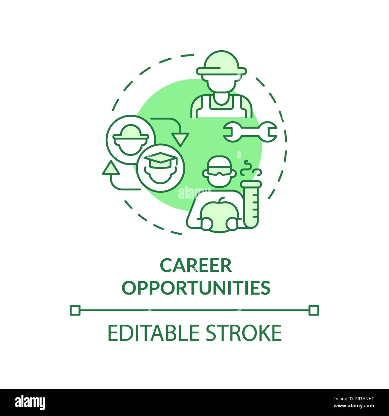 Career opportunities green concept icon Stock Vector Image & Art - Alamy