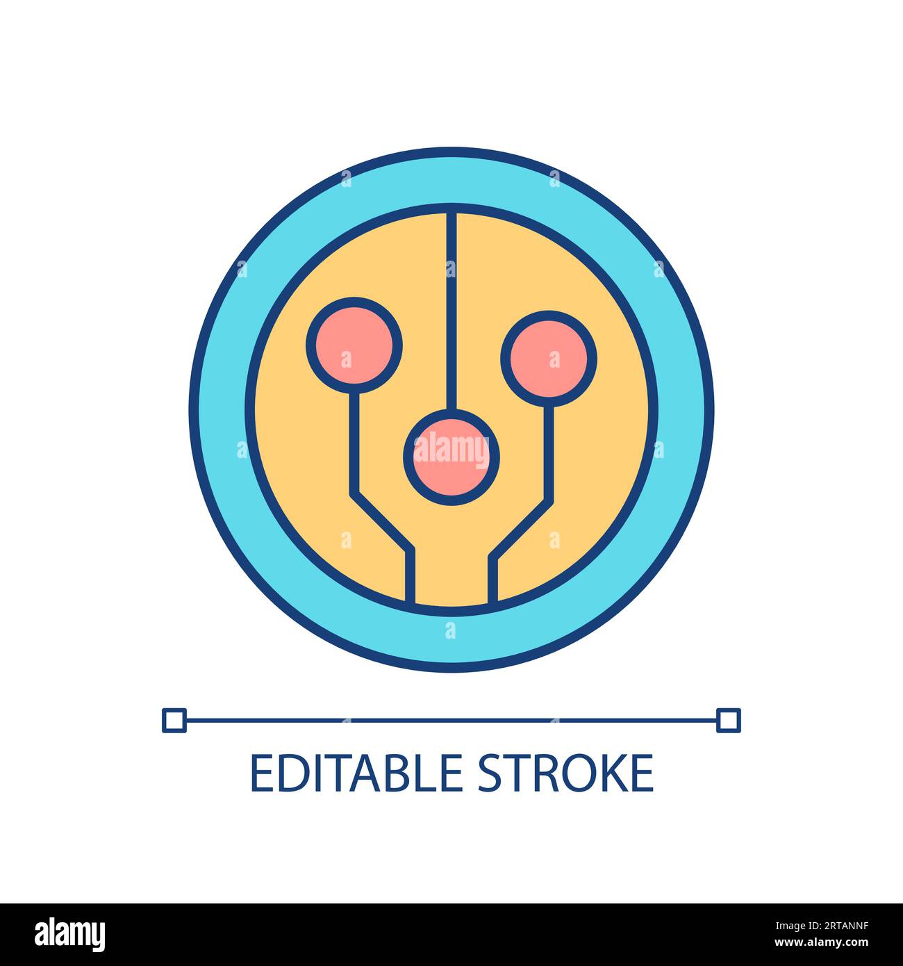 Customizable tokens linear icon Stock Vector Image & Art - Alamy