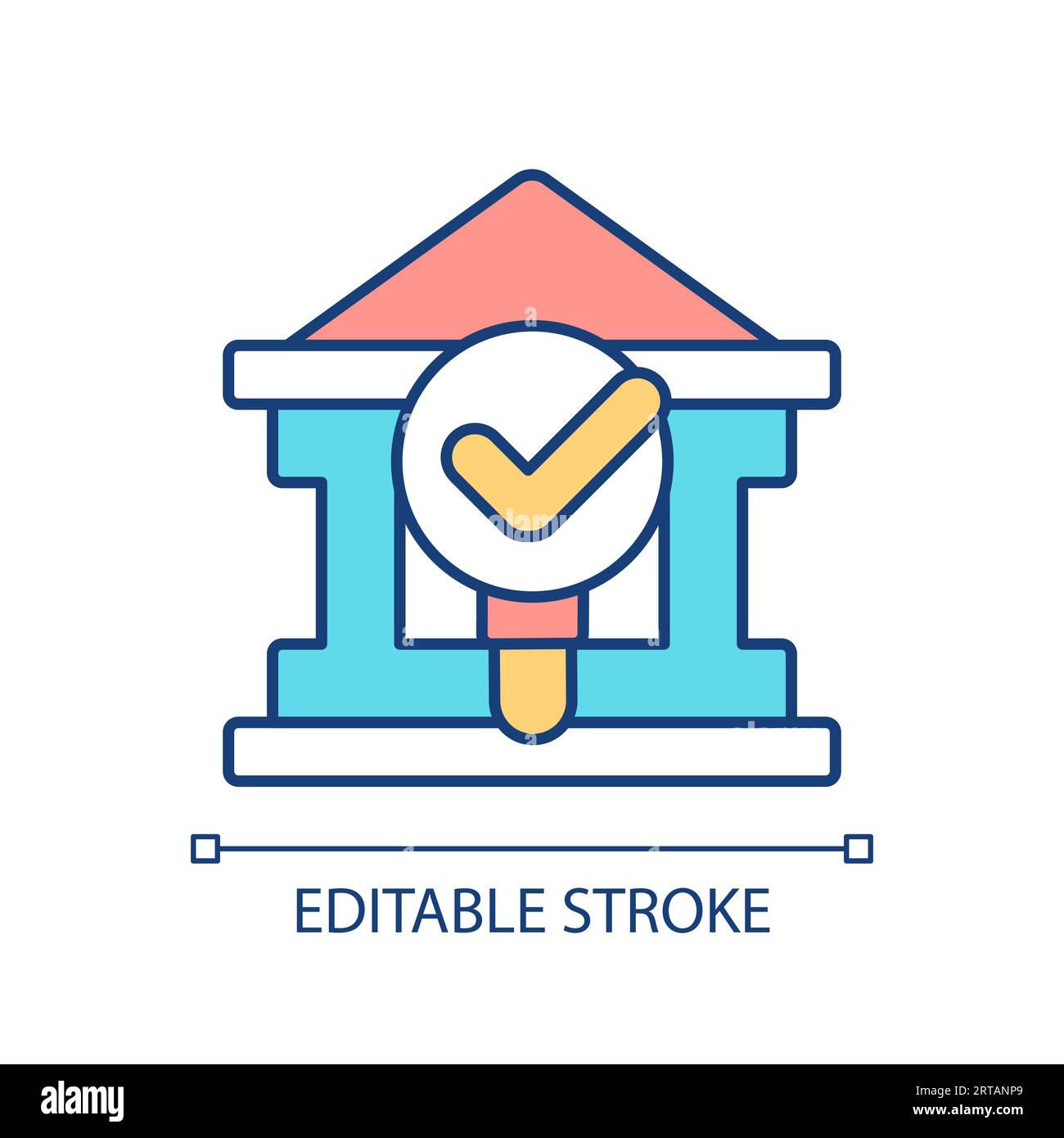 Customizable centralization linear icon Stock Vector Image & Art - Alamy