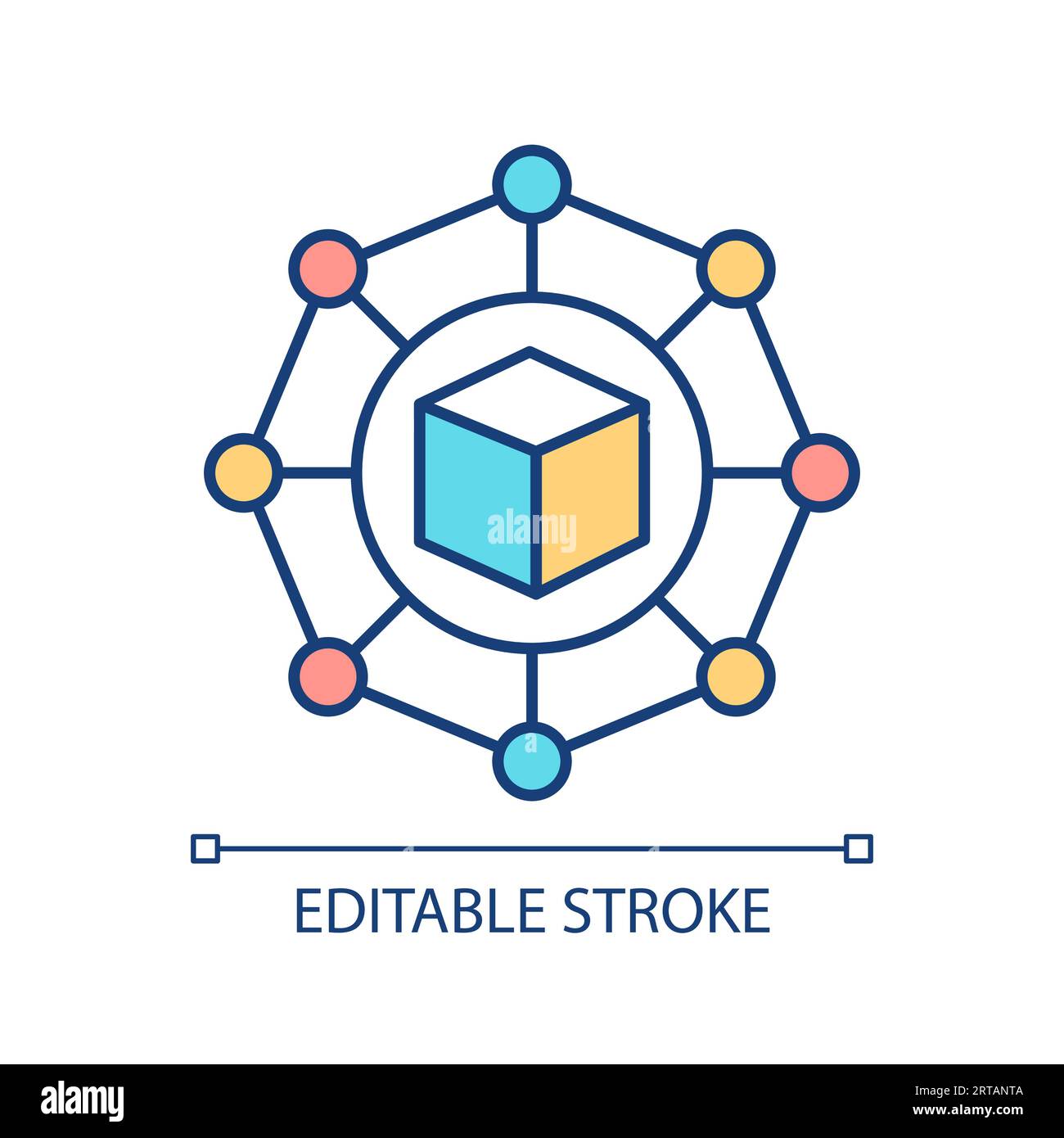 Customizable tokens linear icon Stock Vector Image & Art - Alamy