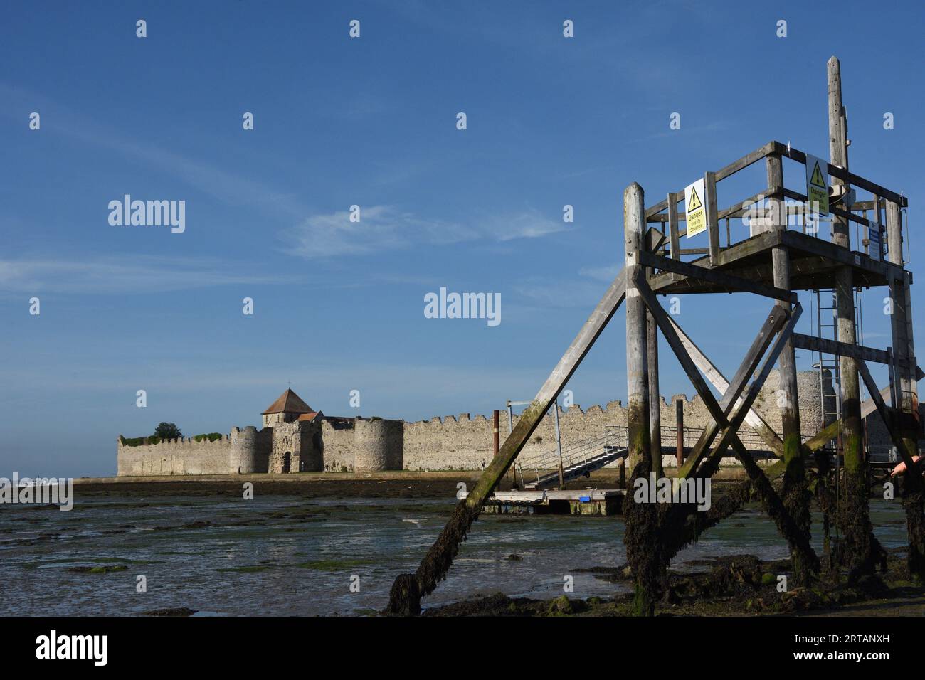 Portchester castle medieval castle in hi-res stock photography and ...