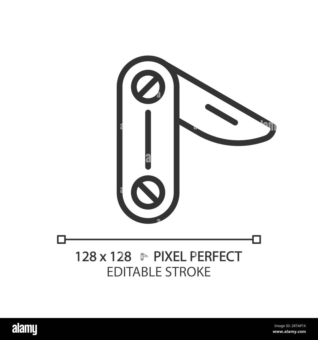 Knife 2d Stock Vector Images - Alamy