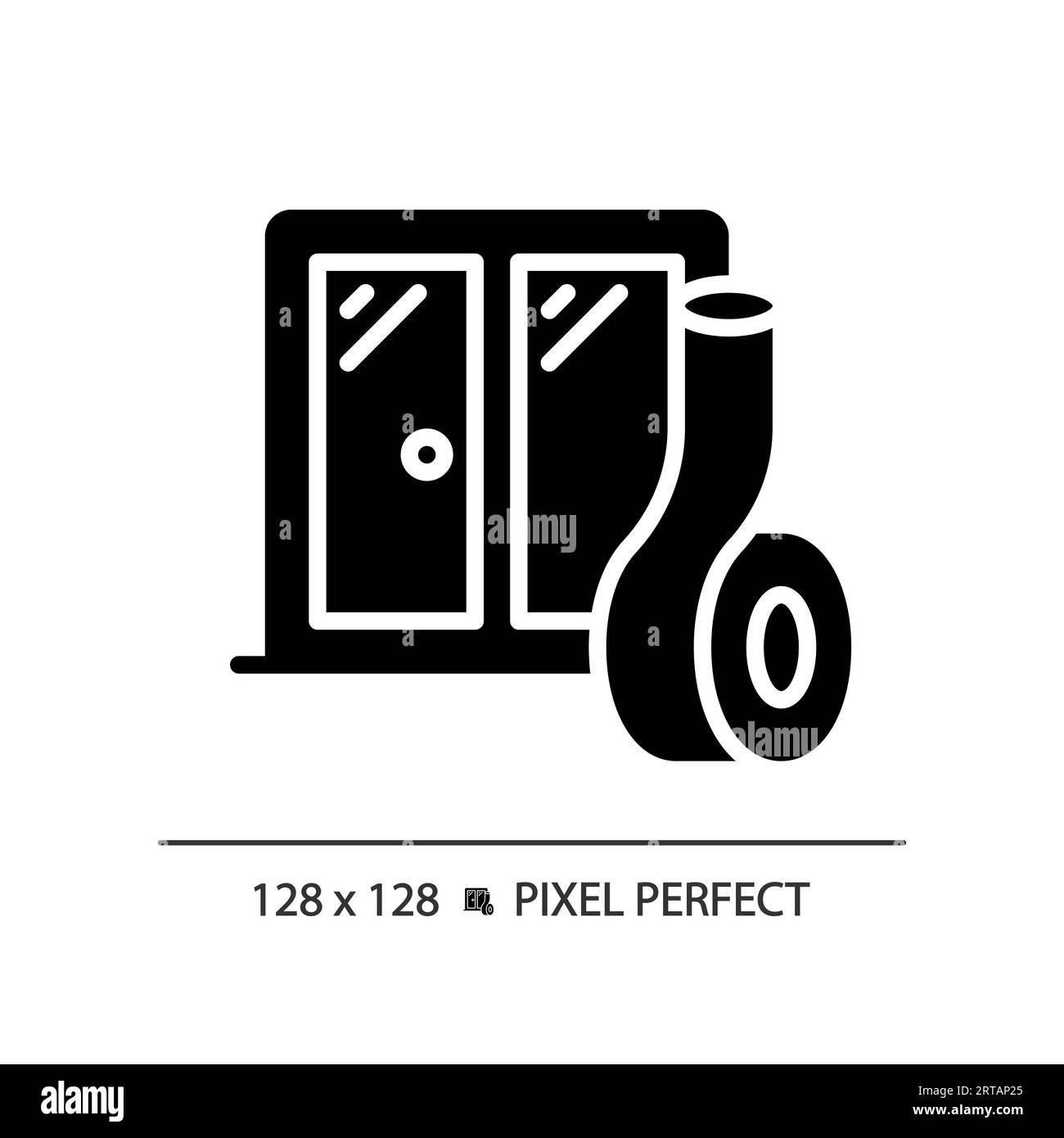 2D soundproof windows glyph style solid icon Stock Vector Image & Art ...