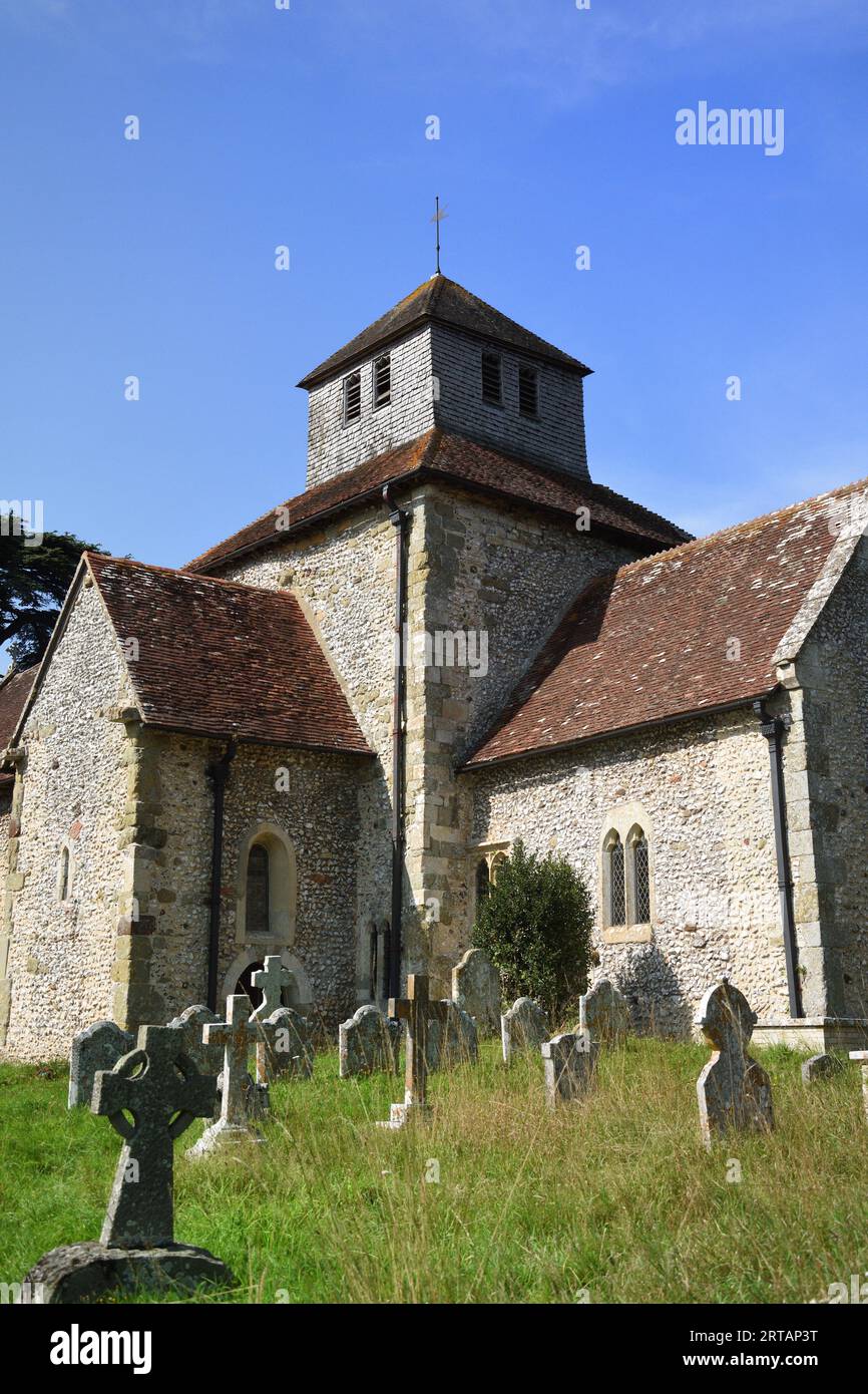 Saxon Church. St Mary's. Breamore Hampshire UK Stock Photo - Alamy