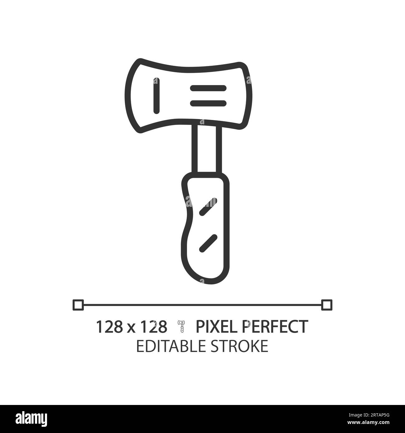 Customizable axe simple thin linear black icon Stock Vector Image & Art - Alamy