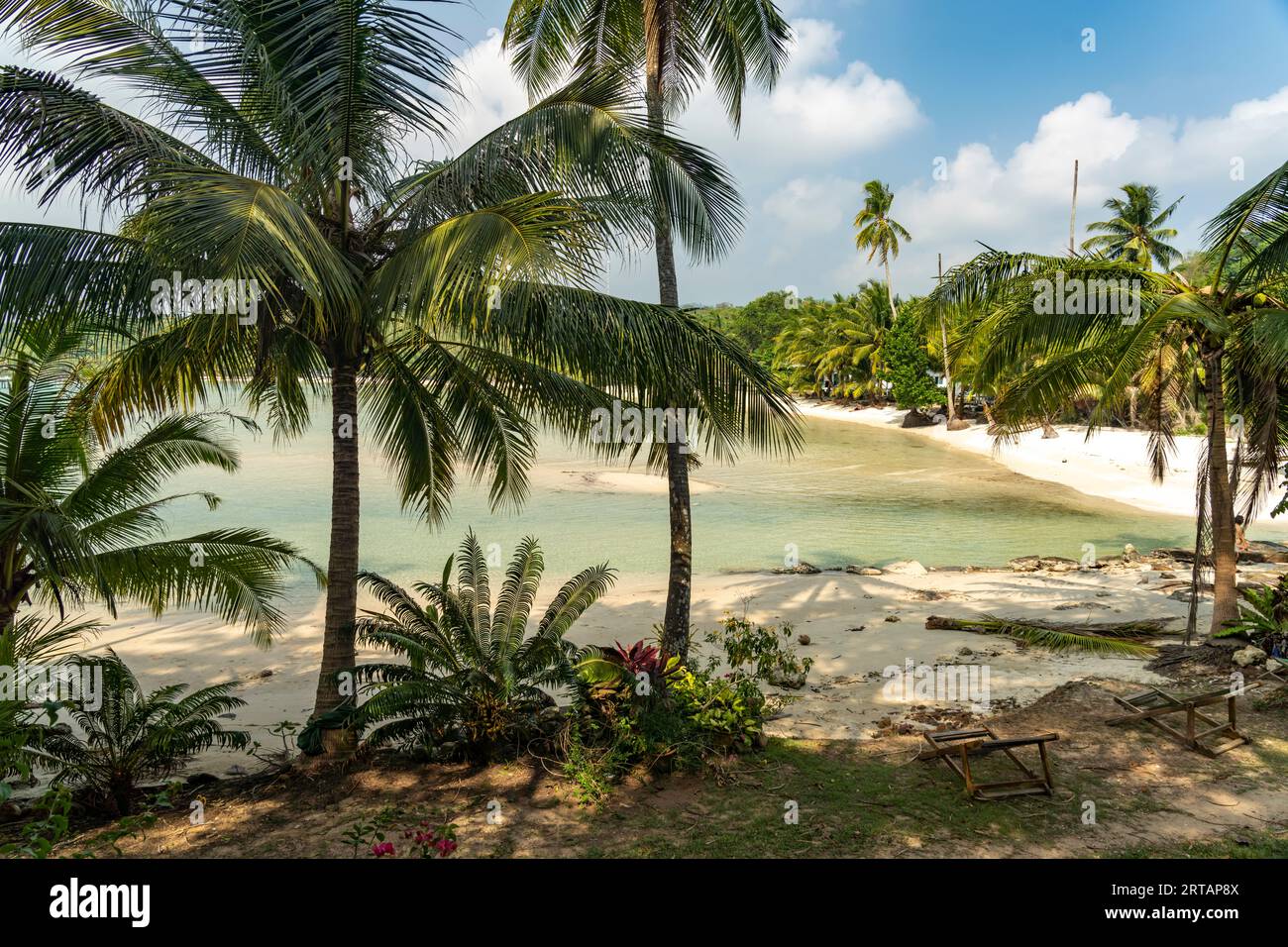 Bang Bao beach and bay, Ko Kut or Koh Kood island in the Gulf of ...