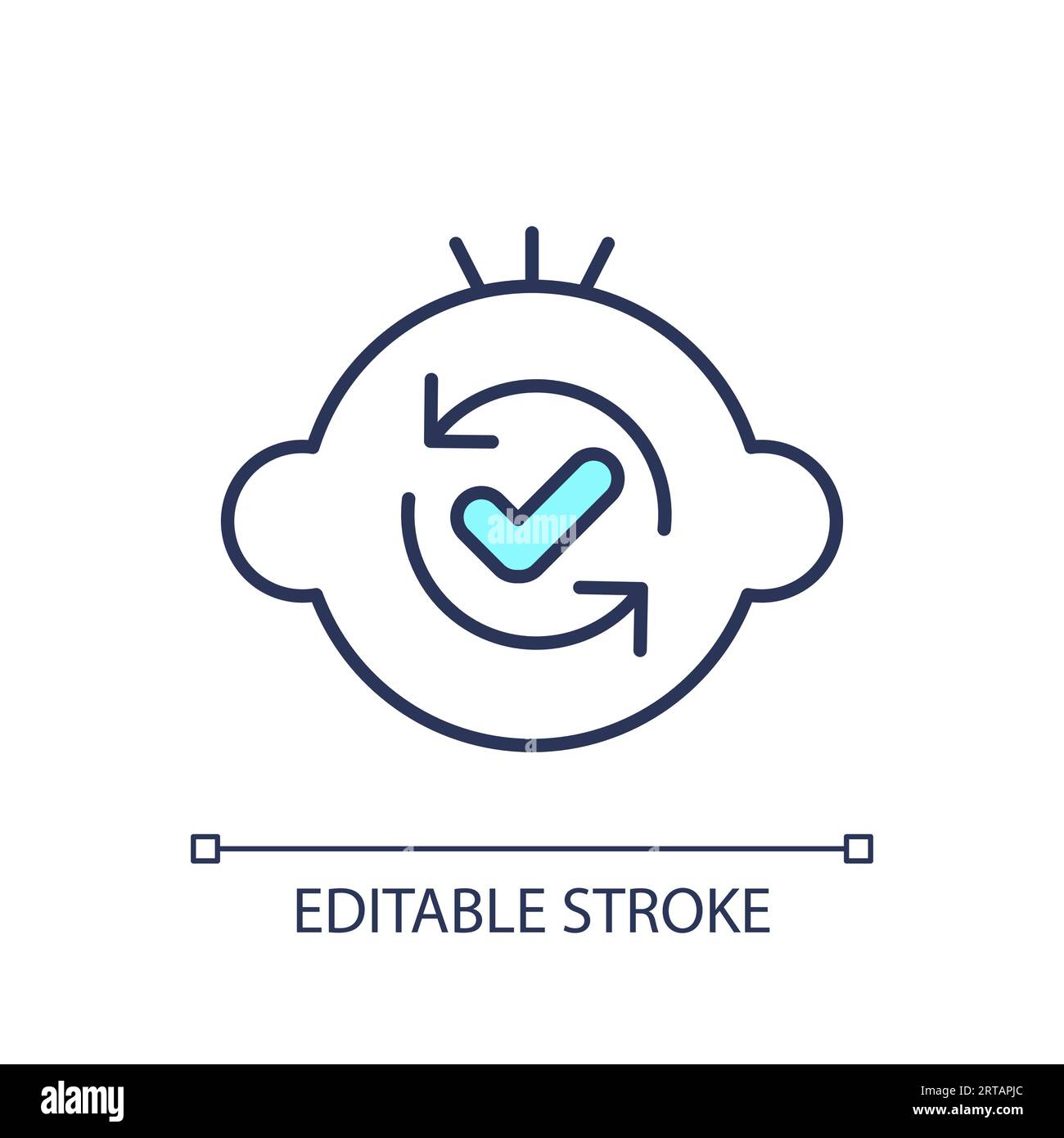 2D thin line colorful modeling therapy icon Stock Vector Image & Art ...