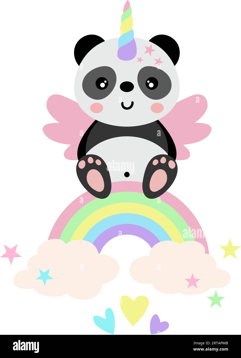 Rainbow Panda Anime