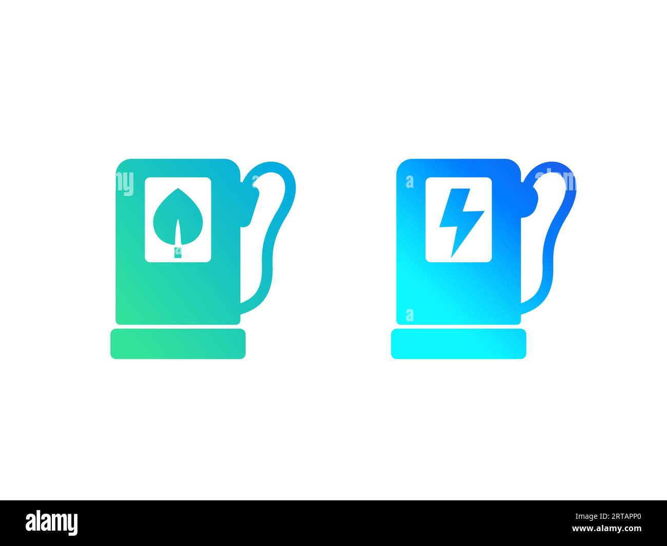 Biofuel and electric station icons Stock Vector Image & Art - Alamy