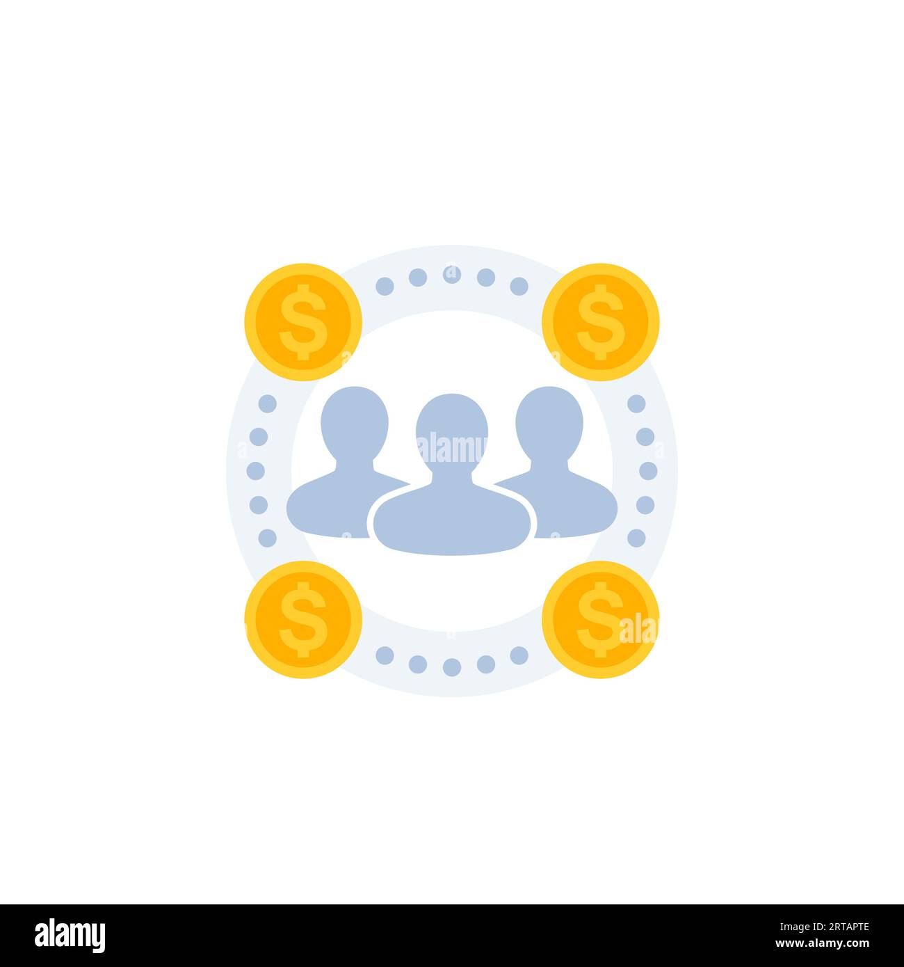 Employee costs vector icon on white Stock Vector Image & Art - Alamy